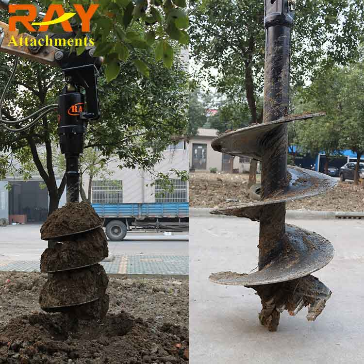 Excavator Auger - Buy earth auger, Excavator hydraulic auger, auger for ...
