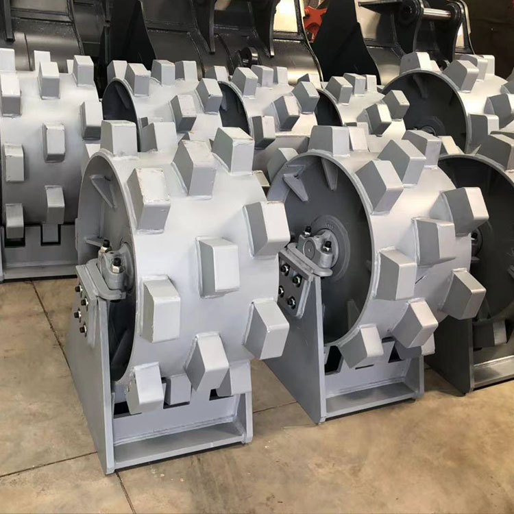 OEM Excavator Compactor Wheel Road Compaction Roller Compaction Wheel ...
