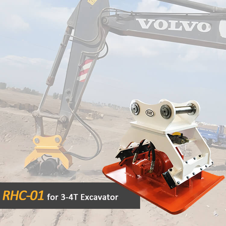 Hydraulic Vibratory Plate Compactor RHC-01 for 3-4 Ton Excavator - RAY ...