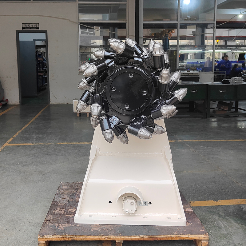 Rock Drum Cutting Machine Rotary Drum Cutters for Excavator - RAY ...